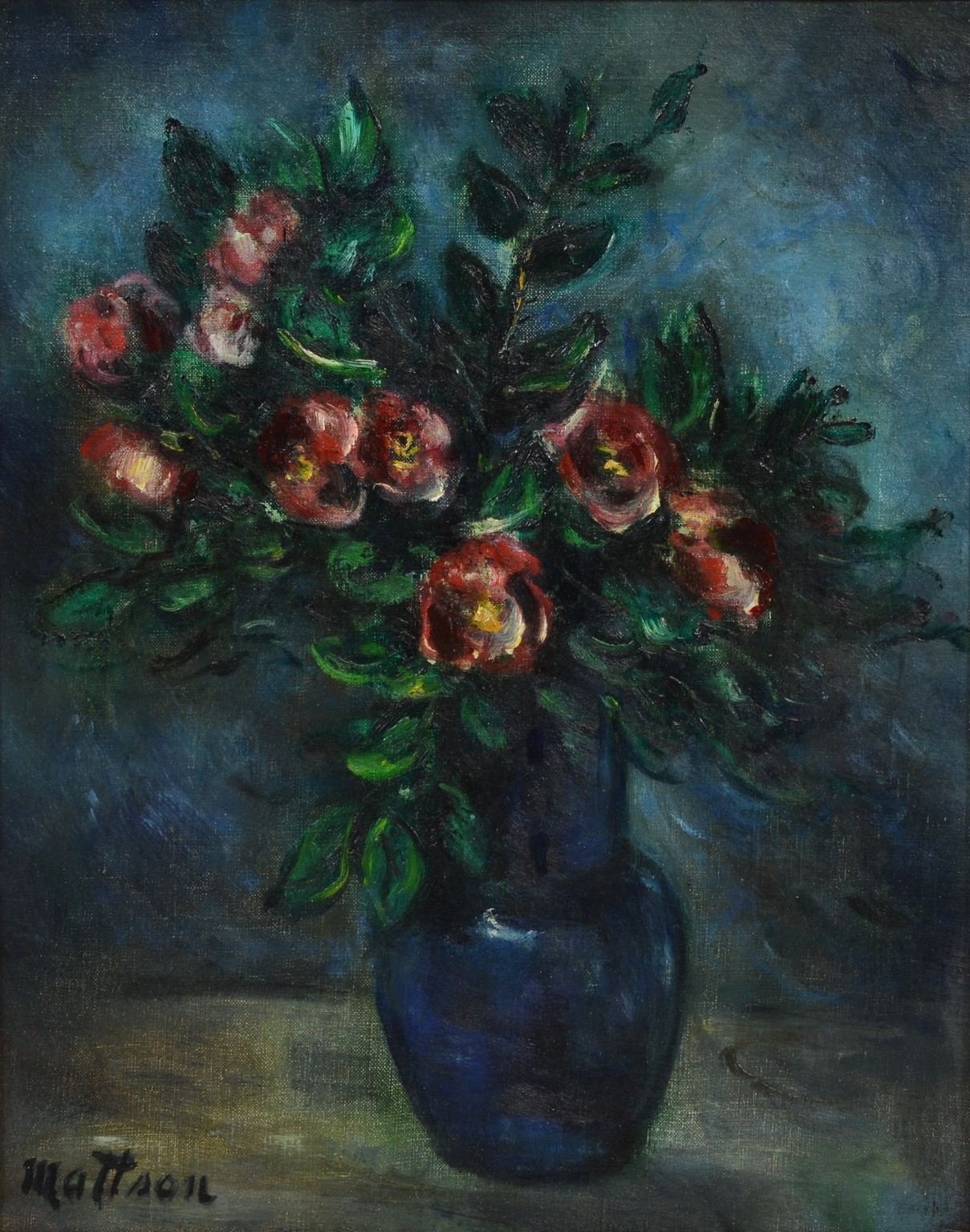 Henry Ellis Mattson | Still Life with Flowers | MutualArt