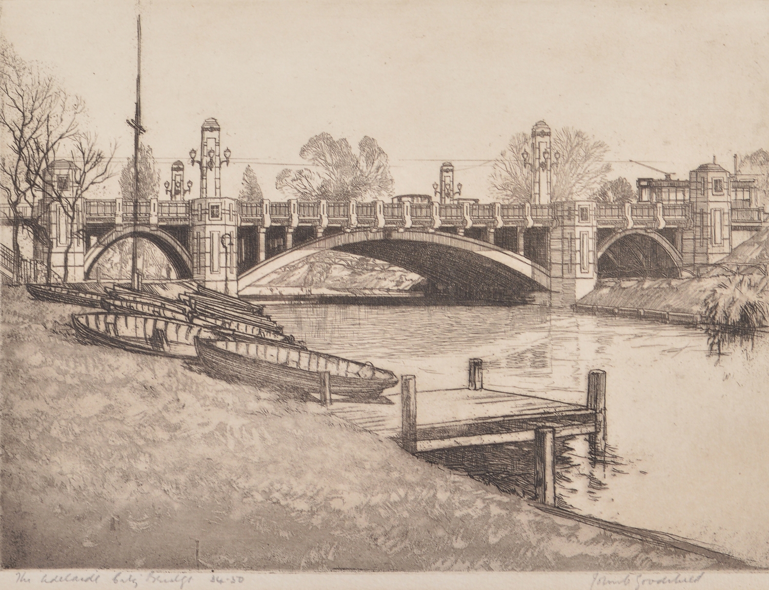 John Charles Goodchild | The Adelaide City Bridge | MutualArt