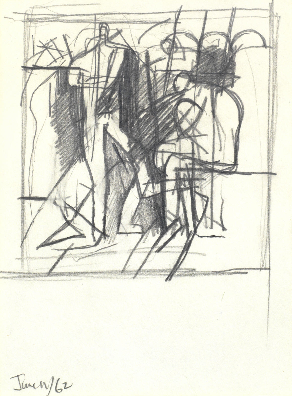 Keith Vaughan | Study of Boxer (1965) | MutualArt