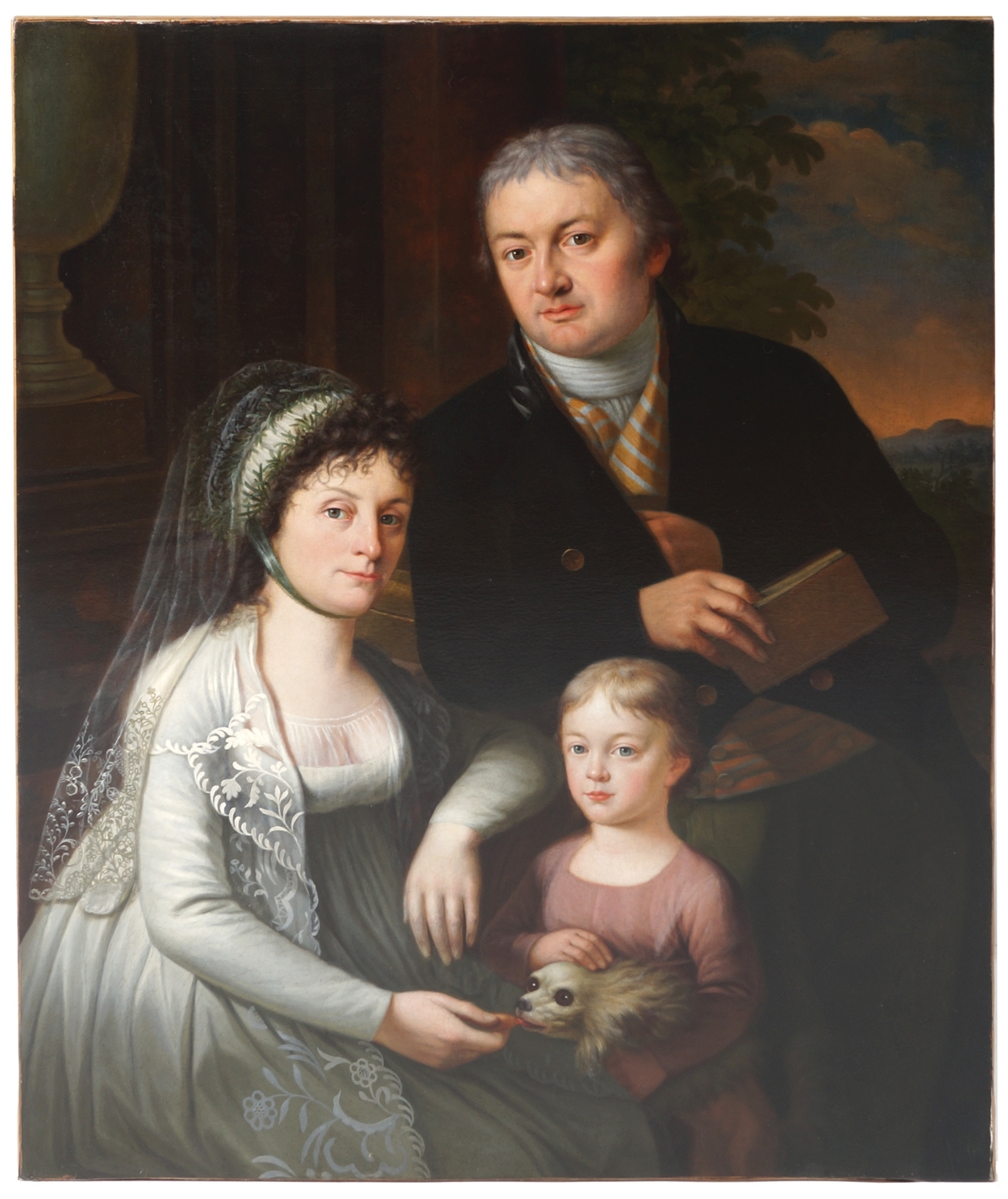 Johann Baptist Höchle | Swiss Family Group Portrait (1800) | MutualArt