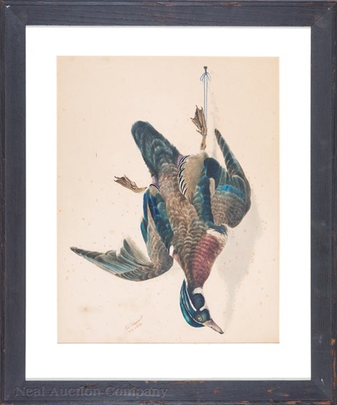 George Louis Viavant | Nature Morte of a Wood Duck (1914) | MutualArt