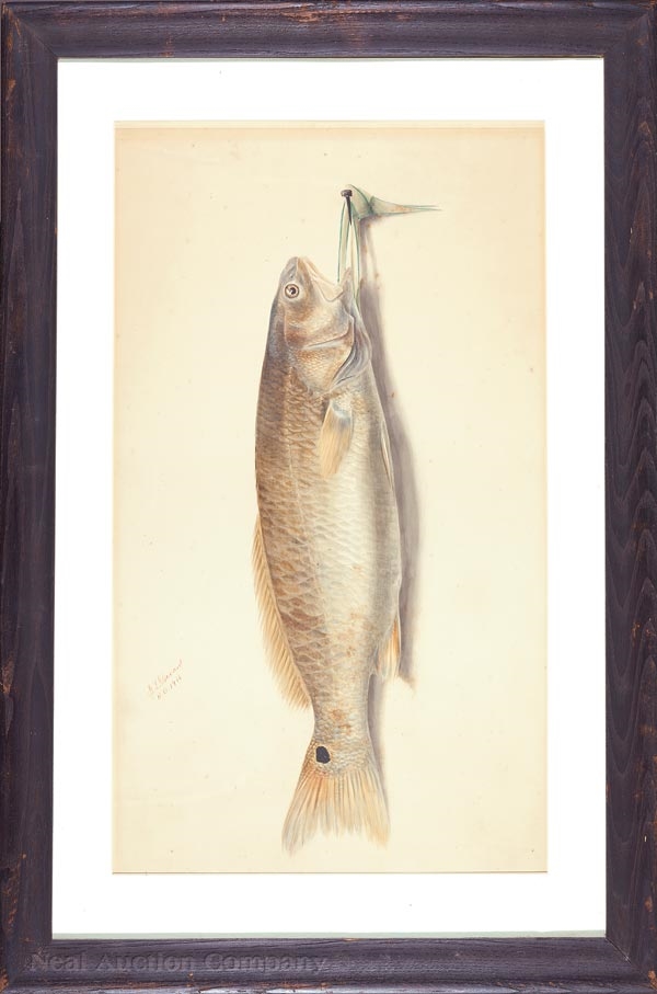 George Louis Viavant | Nature Morte of a Red Fish (1916) | MutualArt