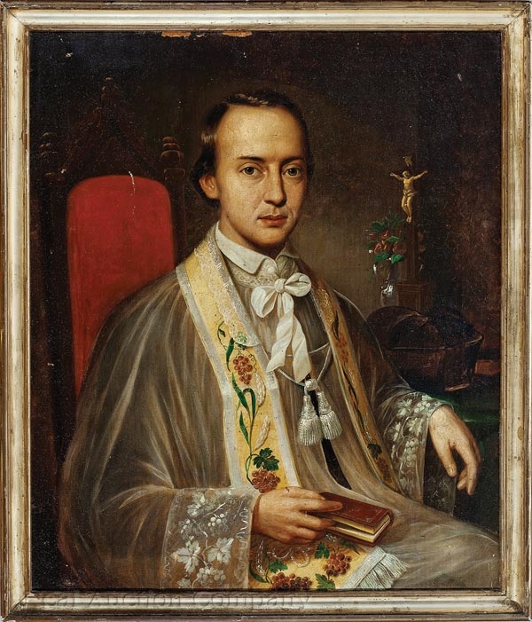 Spanish Colonial School, 19th Century | Portrait of a Young Parish ...