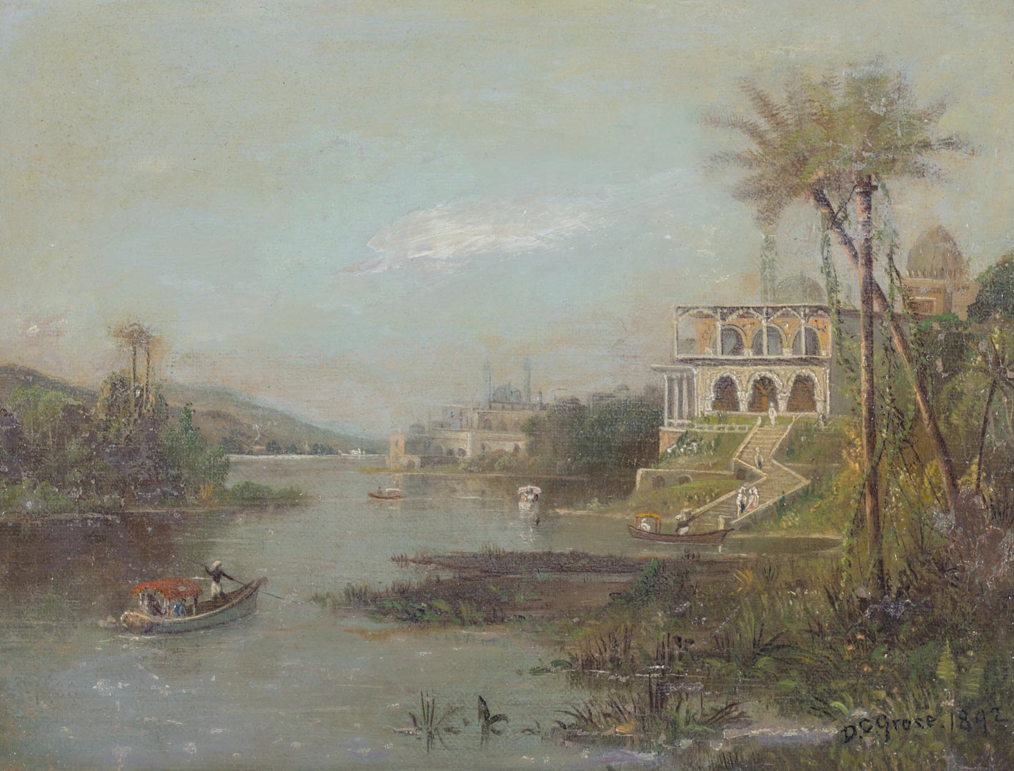 Daniel Charles Grose | Palaces on an Indian River (1892) | MutualArt