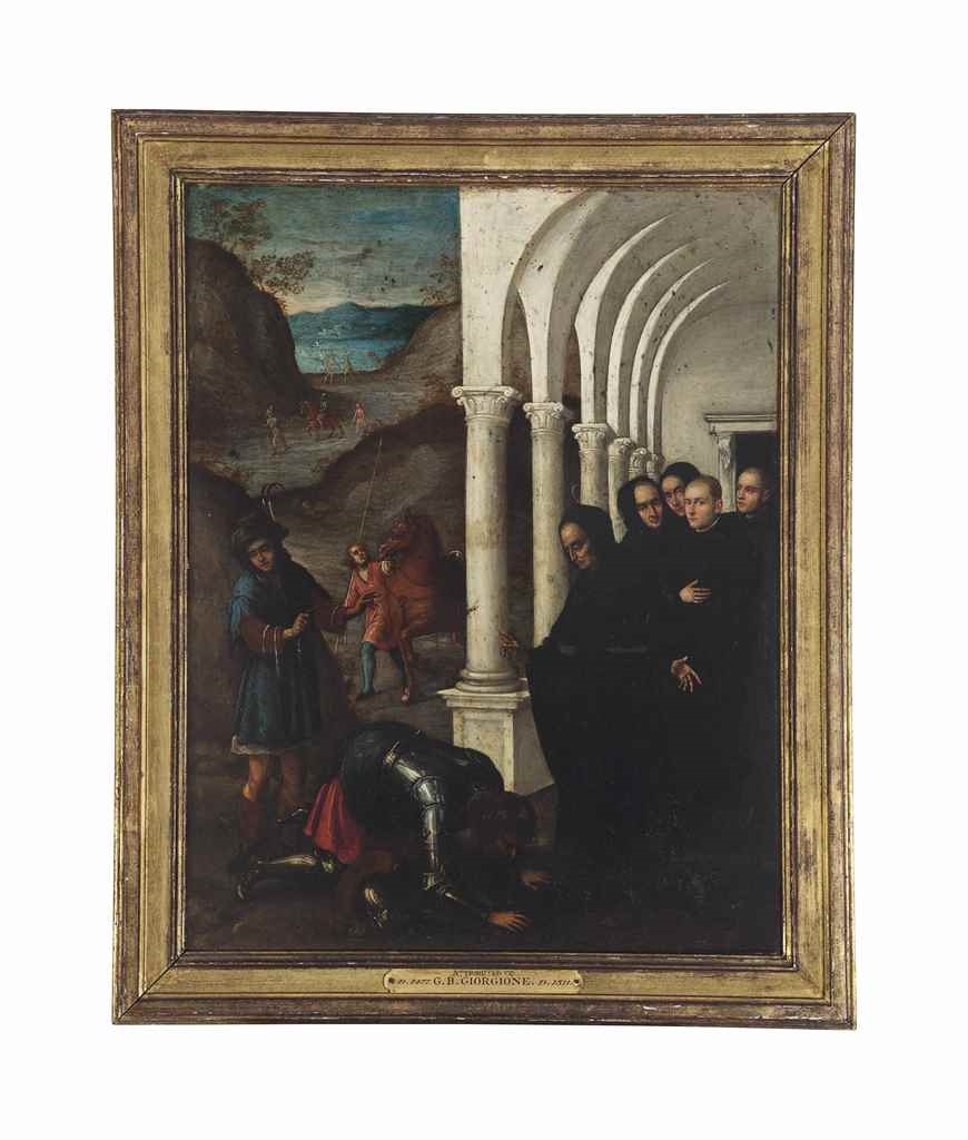 Italian School, 17th Century | A Knight kneeling before Dominican ...