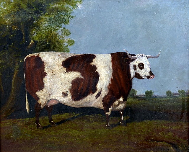 Edwin May‏ Fox | Prize Cow in Landscape | MutualArt