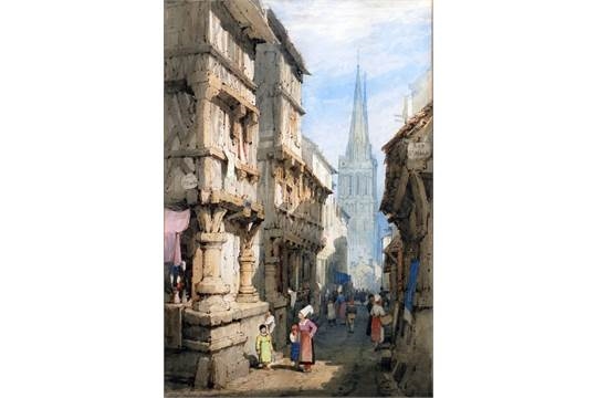 Samuel Prout | French street scene | MutualArt