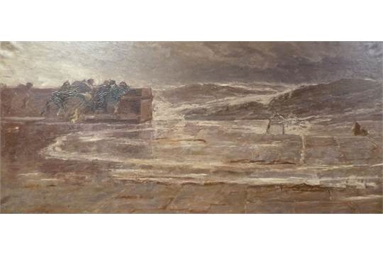 Joshua Anderson Hague | Figures on a quayside | MutualArt