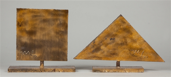 Mathias Goeritz | Triangular Torch-cut Steel Sculpture | MutualArt