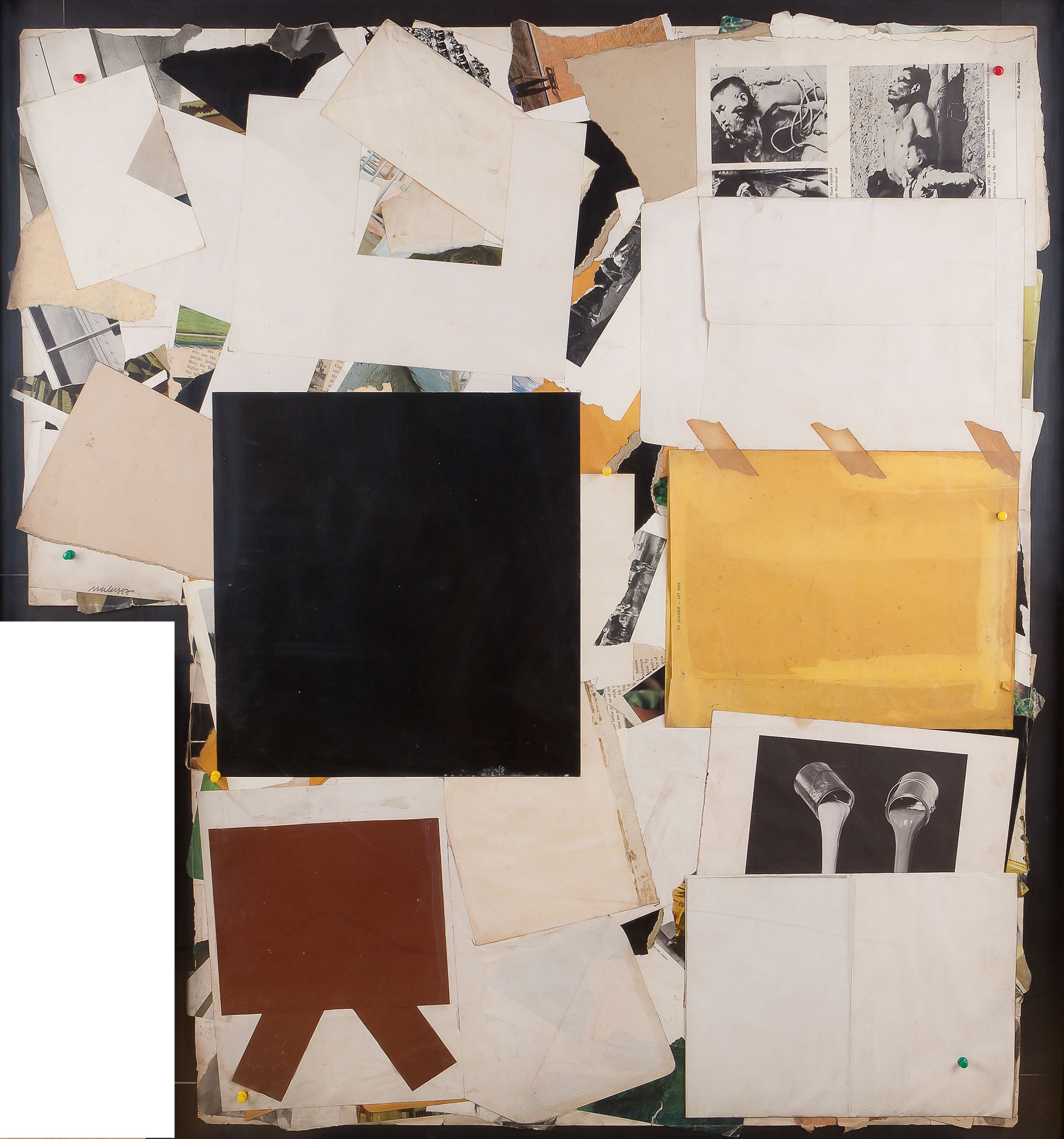 Roberto Chabet | Paint, bodies, table (1987) | MutualArt