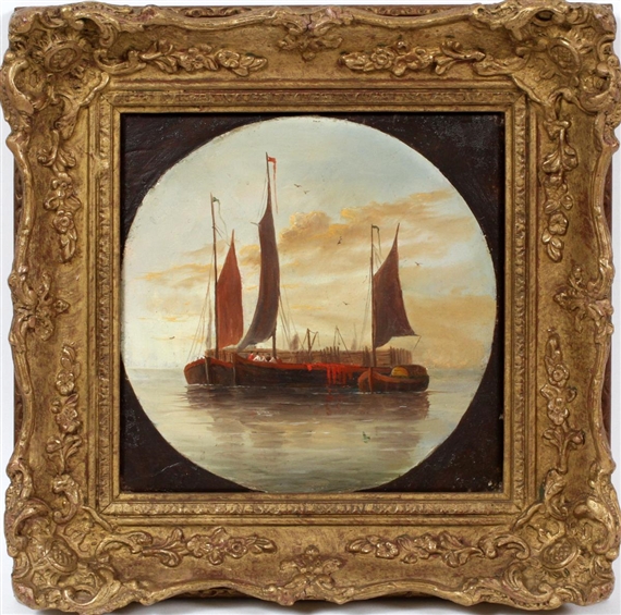 M.J. Elliot | SHIP IN THE HARBOR | MutualArt