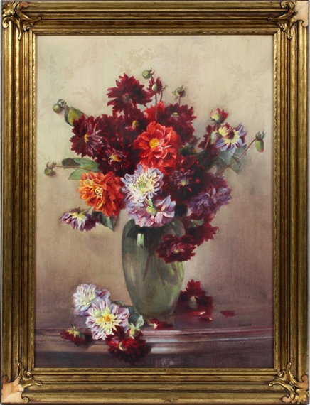 Isidore Rosenstock | STILL LIFE OF DAHLIAS | MutualArt