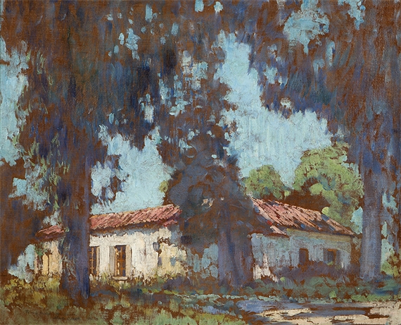 Alson Skinner Clark | Adobe in a eucalyptus landscape | MutualArt