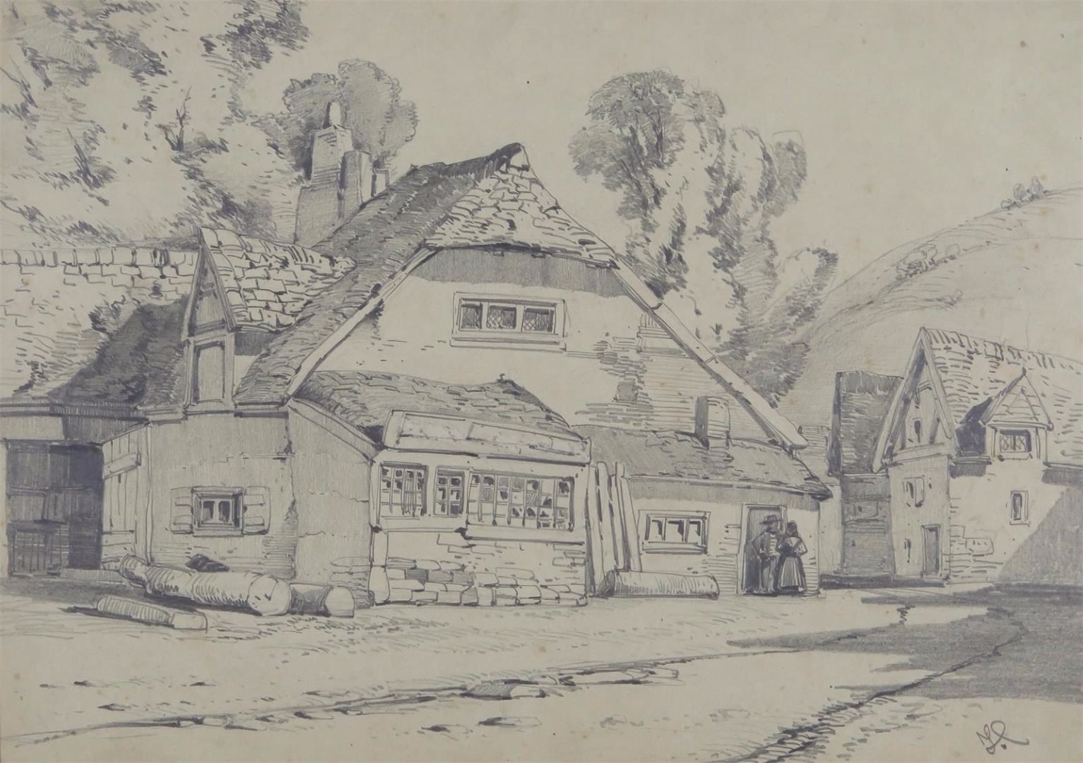 John Callow | Village scene | MutualArt