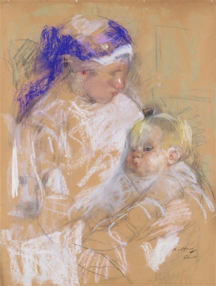 Beatrice How | Study of a mother and child | MutualArt