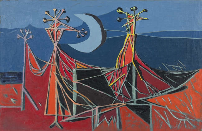 Colin Middleton | Red Landscape (1962) | MutualArt