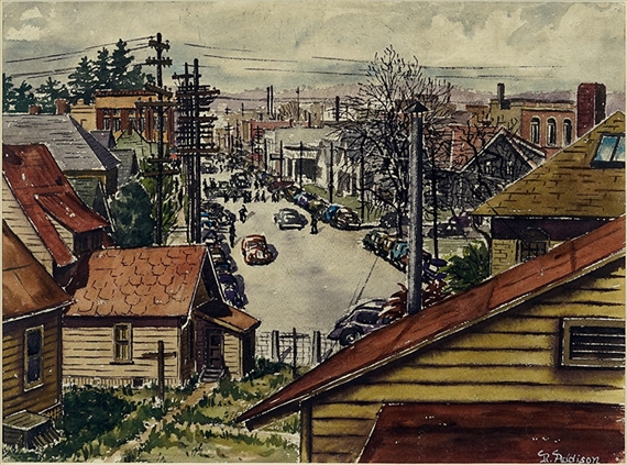 Robert Addison | Untitled Street Scene | MutualArt