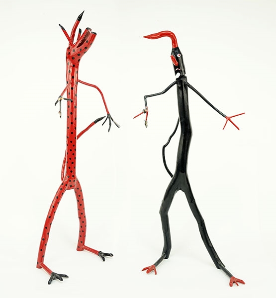 Calvin Cooper | Two Folk Art Figures (1990 - 1991) | MutualArt