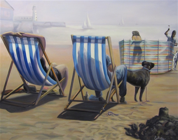 Peter J. Bailey | Deck Chairs on the Foreshore Scarborough (2009 ...
