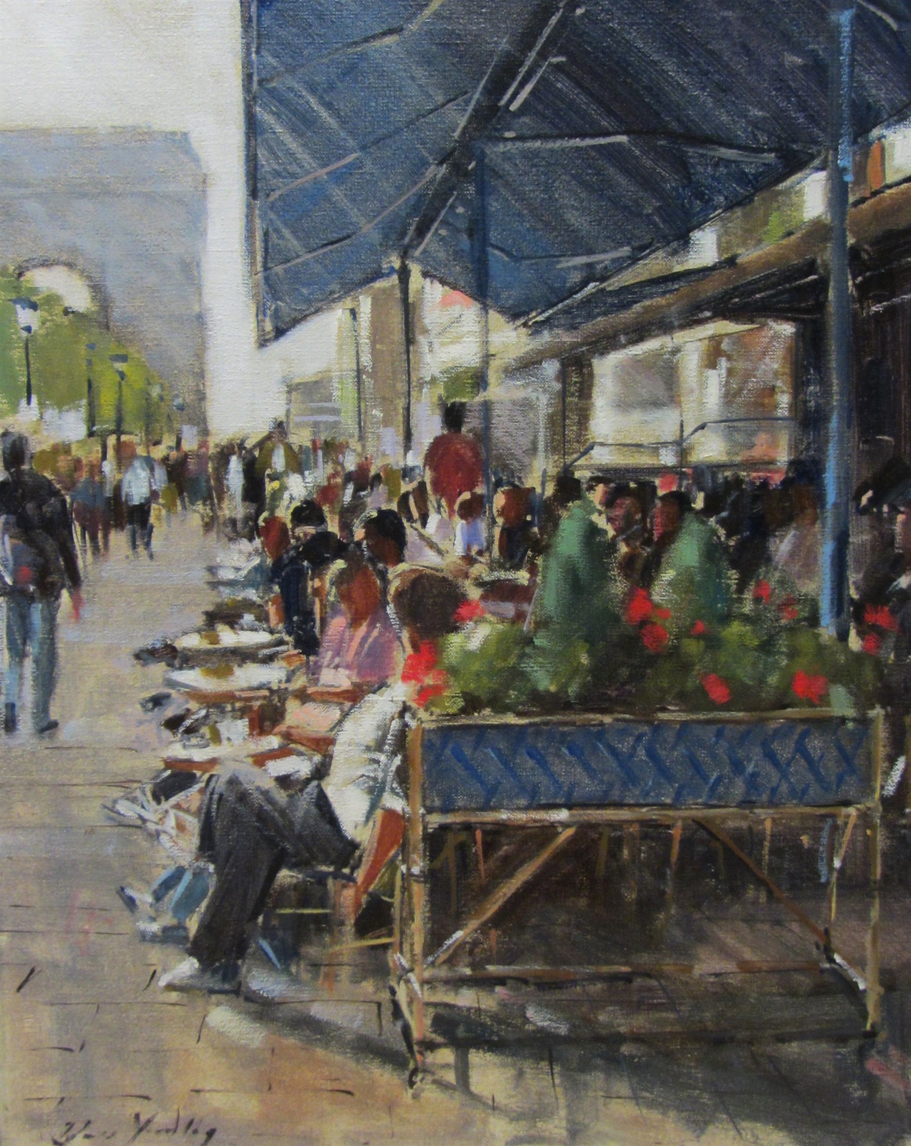 Bruce Yardley | Geranium Trough Champs Elysees Paris | MutualArt