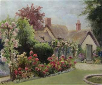 Eva Walbourne | cottage and garden | MutualArt