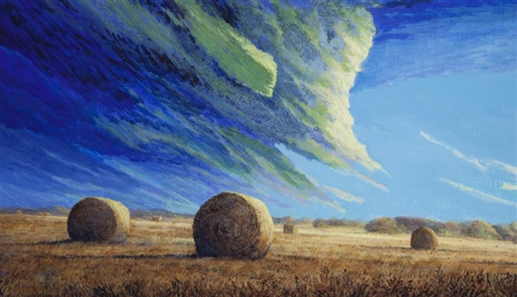 Orval Reeves | Round Bales (2011) | MutualArt