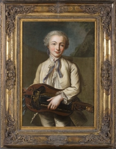Philip Mercier | Portrait of a Youth planing a hurdy gurdy | MutualArt