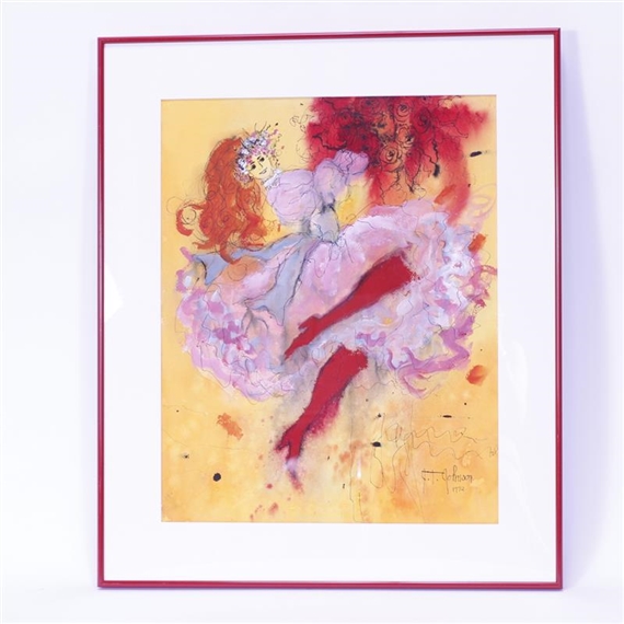 Joni T. Johnson | Red haired girl with large rose bouquet (1972 ...