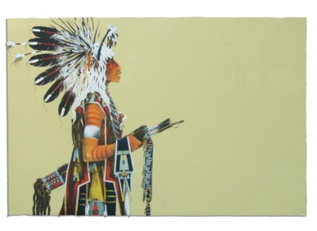 Jerry Ingram | Crow Warrior in Profile (Circa 1980s) | MutualArt