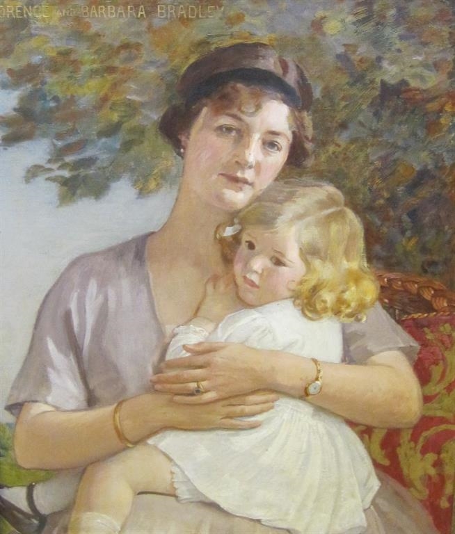 Frederick Samuel Beaumont | Portrait of Florence and Barbara Bradley ...