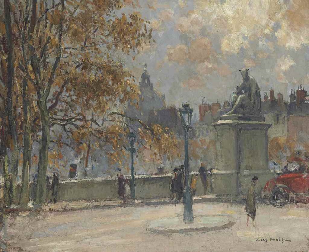 Jules Eugène Pages | Square du Vert Gallant, statue of Henry IV, Paris ...