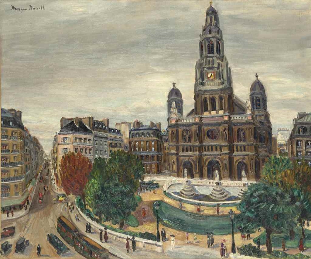 Morgan Russell | Paris, la Place de la Trinité | MutualArt