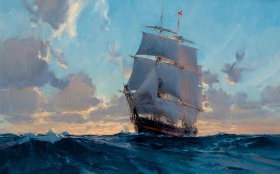 Christopher Blossom | Under Sail at Sunset | MutualArt