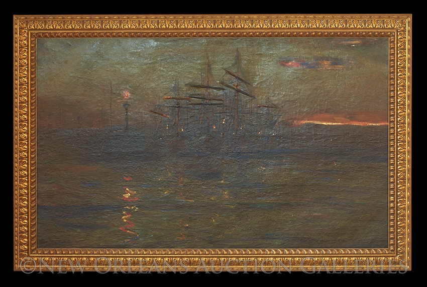 Auguste Matisse | Ships in a Harbor | MutualArt