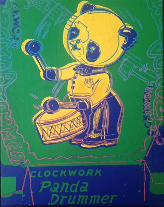 Andy Warhol | Clockwork Panda Drummer (from the Toy Series) (1983) | MutualArt