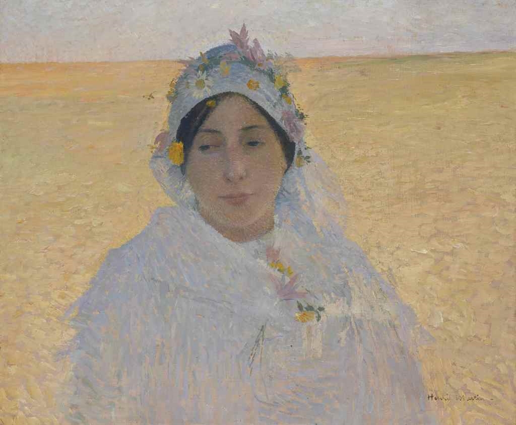 Henri Martin | Portrait de Madame Henri Martin (Circa 1895) | MutualArt