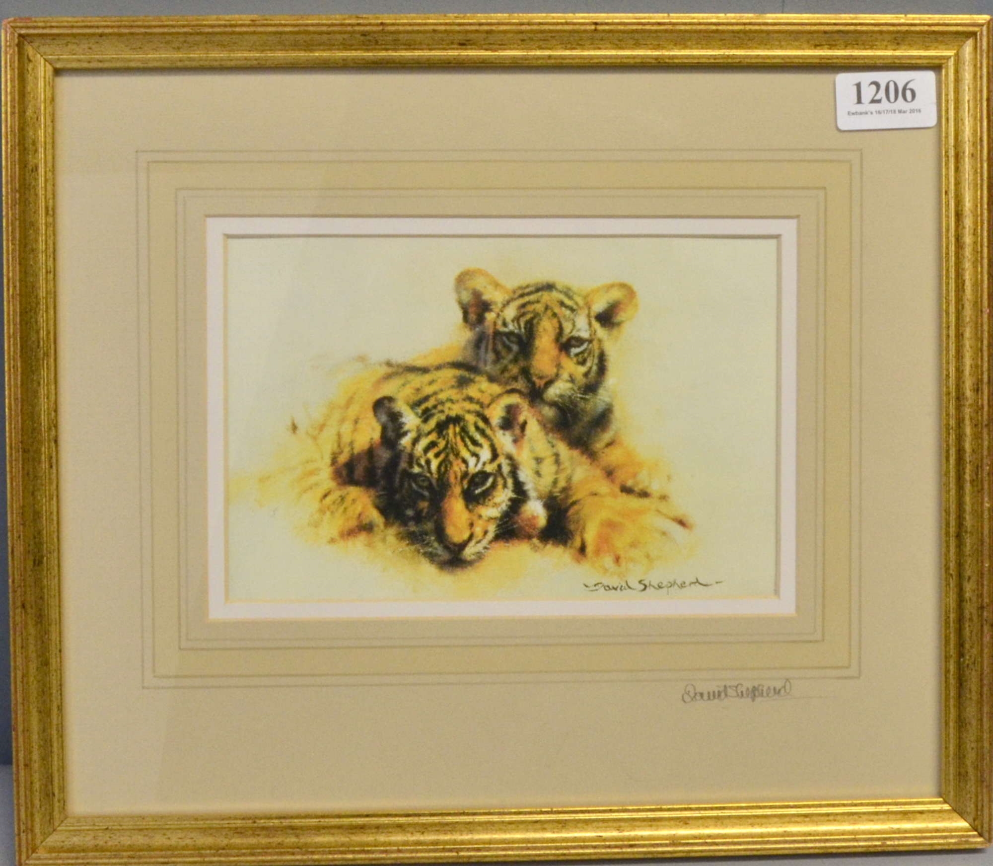 David Shepherd | Tiger Cubs | MutualArt