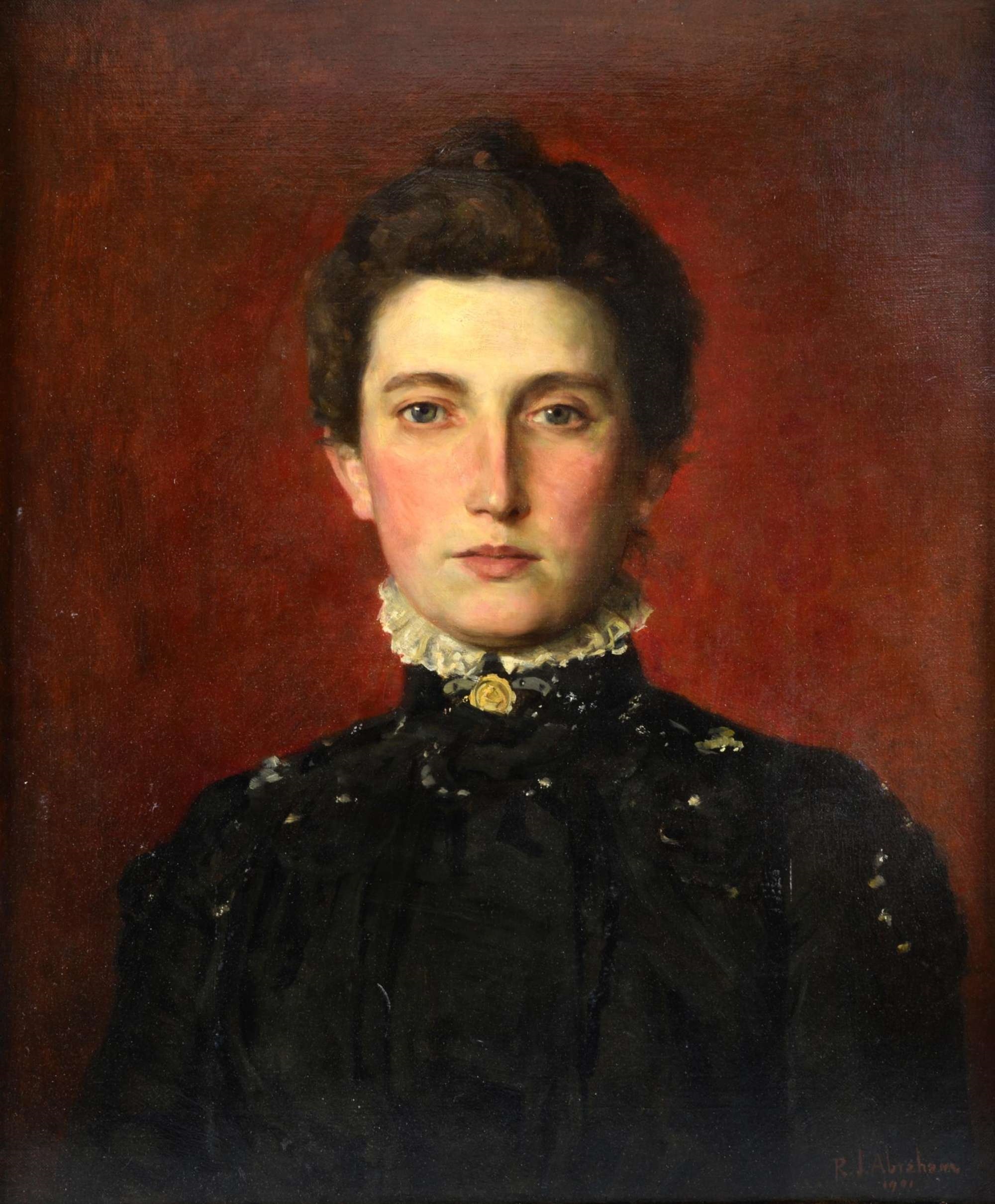 Robert J. Abraham | Portrait of Agnes Mellor (1901) | MutualArt