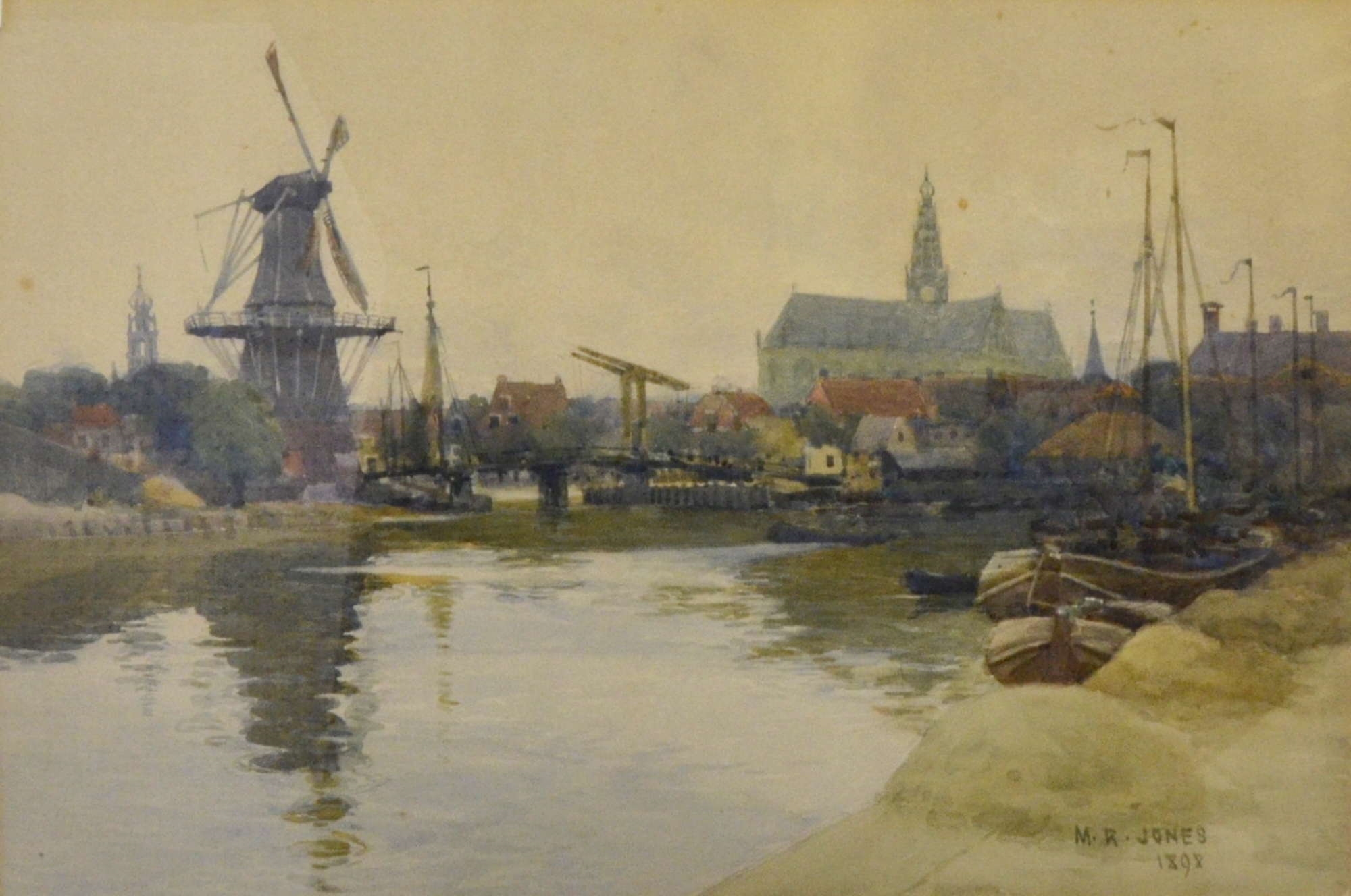 Maud Raphael Jones | Dutch Canal Scene | MutualArt