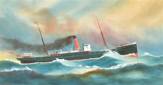 Arthur Victor Gregory | The Monah, Crossing the Bass Strait (1908 ...