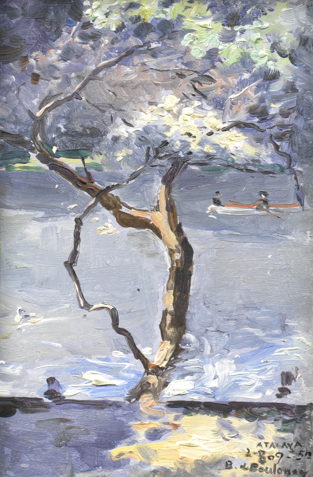 Enrique Atalaya | River views and a street scene; set of three | MutualArt