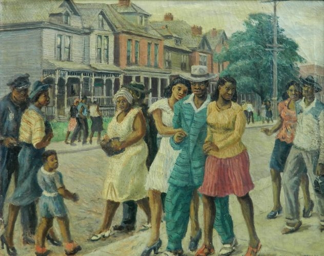 Emerson Burkhart | East Long Street Columbus | MutualArt