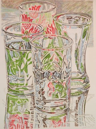 Janet Fish | Four Glasses (1976) | MutualArt