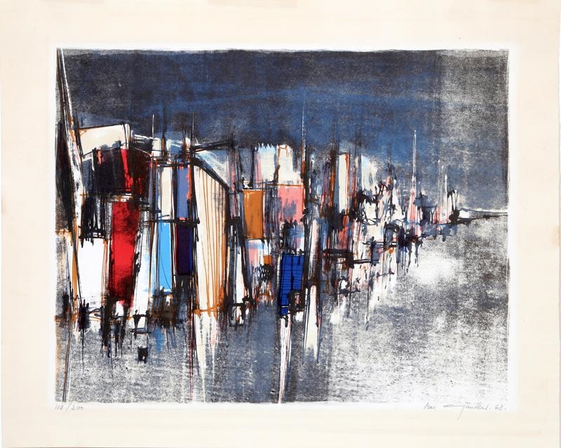 Max Günther | Abstract Cityscape (1968) | MutualArt