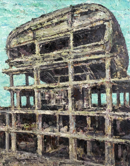 Ayman Baalbaki | Beirut City Centre (The Egg) (2015) | MutualArt