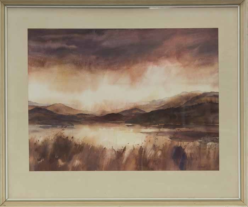 Moira Frewin | DUSK FALLING OVER THE HILLS | MutualArt