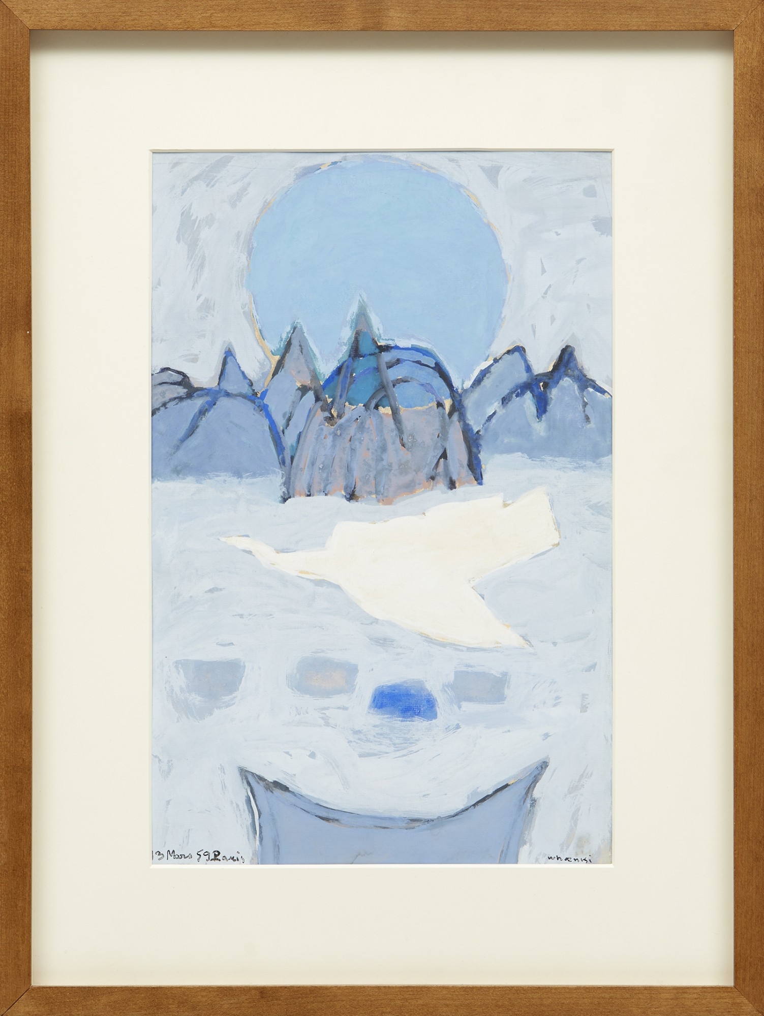 Kim Whanki | Flying Bird (1959) | MutualArt