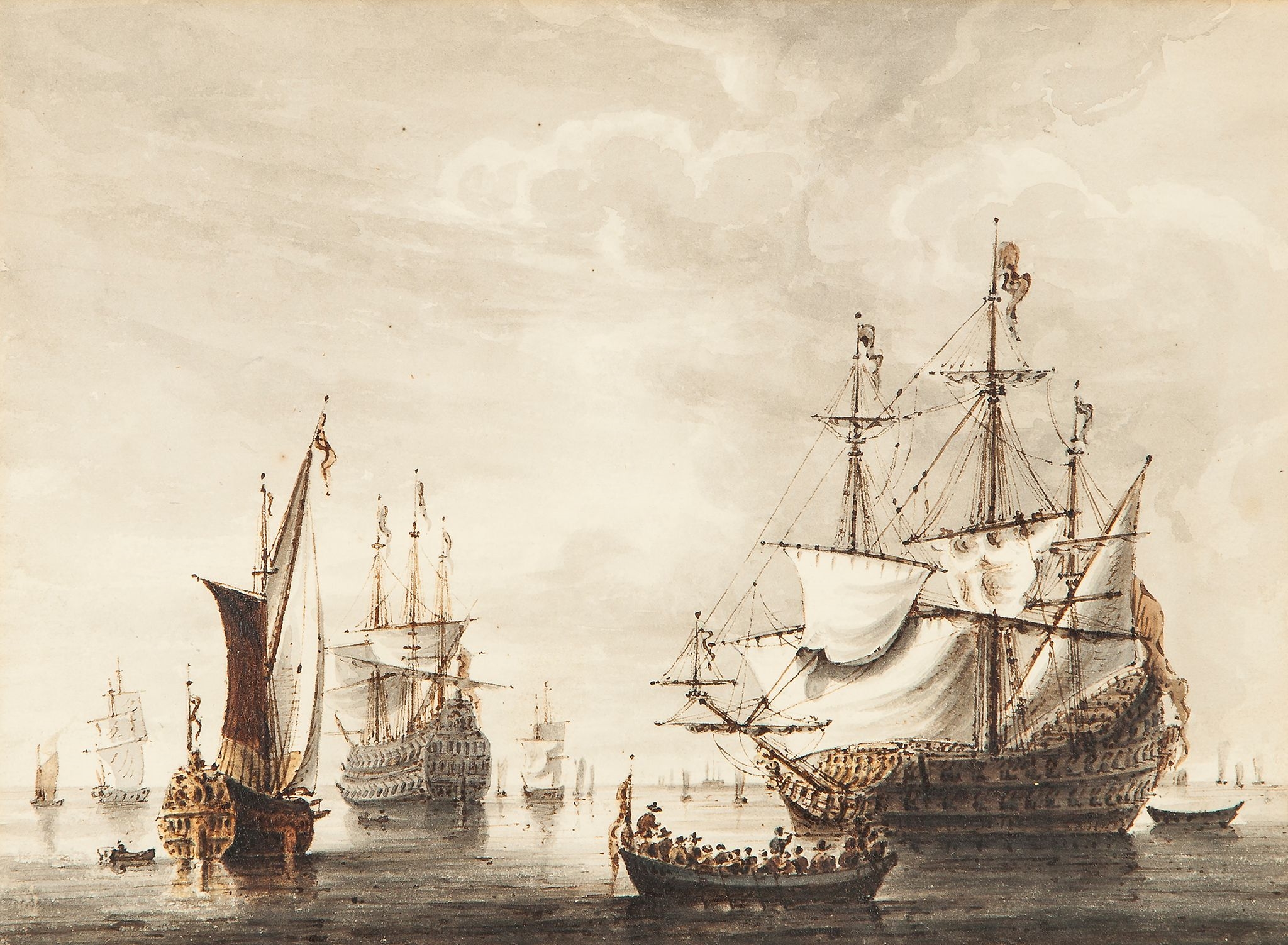 Robert Cleveley | Sailing ships at harbour | MutualArt