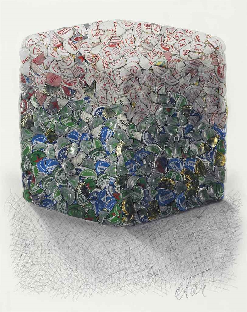 César Baldaccini | Portrait de compression (1977) | MutualArt