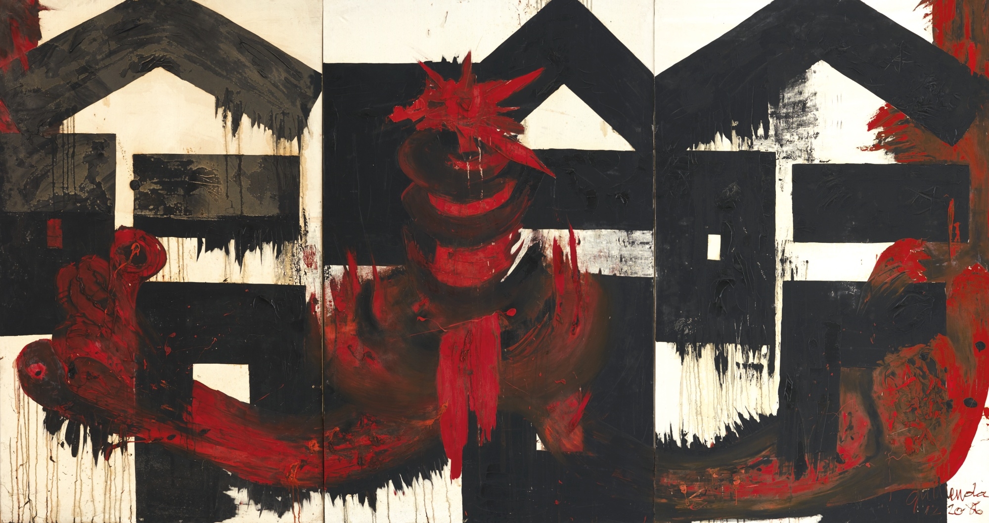 Gu Wenda | EXCLAMATORY WORD AND BOUND HUMAN INNARDS SERIES: HA! HA! HA ...